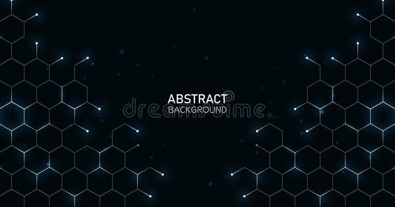 Grey Hexagonal Mesh Connection Background Concept Stock Vector ...