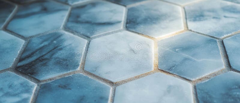 Grey Hexagonal Tiles Create a Modern Geometric Pattern in Stylish ...