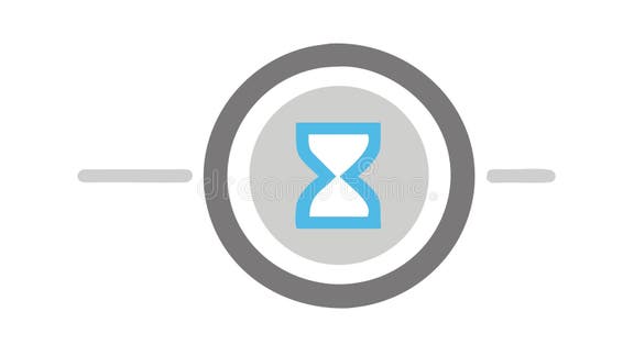 Grey Hourglass Wait Icon, Indicating Processing Time , Vector Design ...