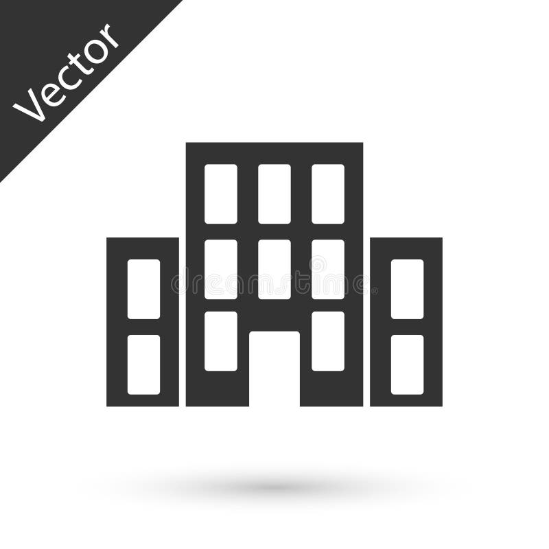 Grey House Icon Isolated on White Background. Home Symbol Stock Vector ...