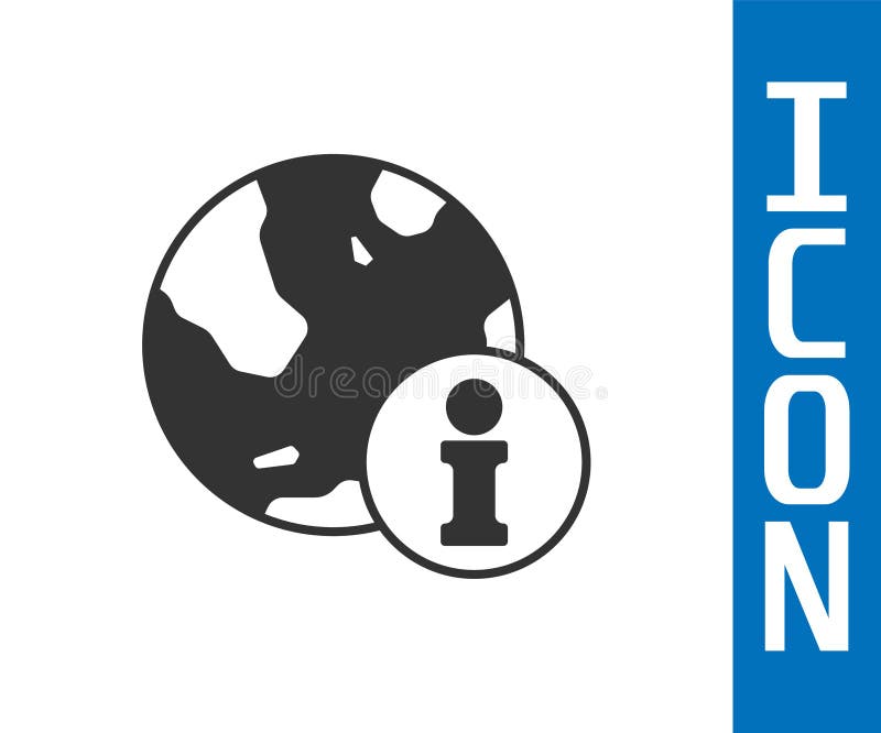 Grey Information Icon Isolated on White Background. Vector Stock Vector ...