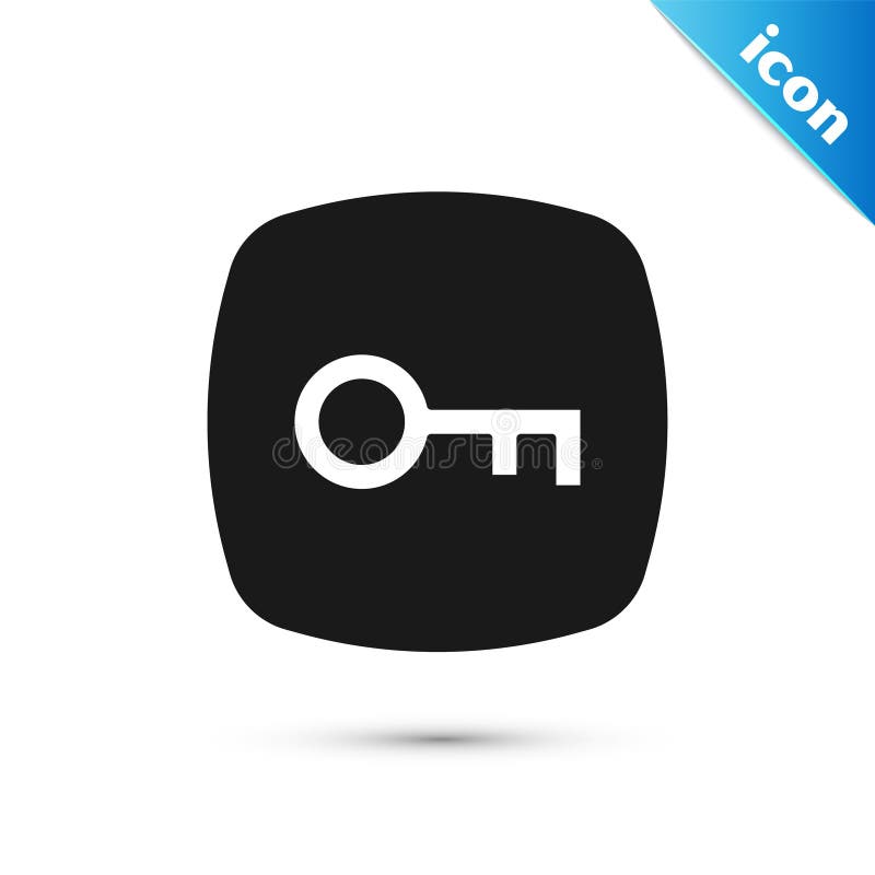 Grey Key Icon Isolated on White Background. Vector Stock Vector ...