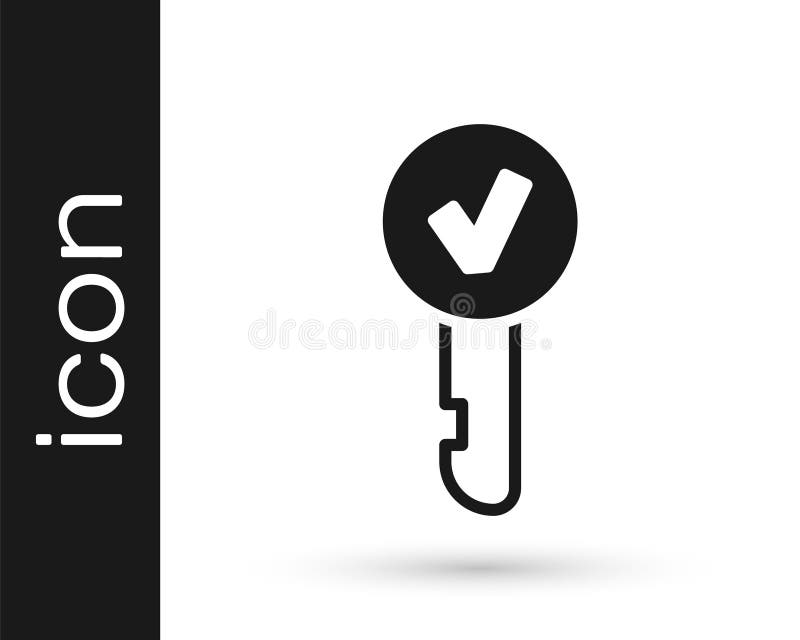 Grey Key Icon Isolated on White Background. Vector Illustration Stock ...