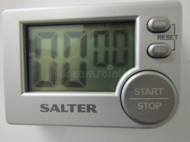 Grey kitchen timer stock photo. Image of number, electronics - 323150136