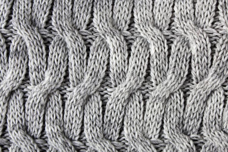 Grey Knitted Background and Texture Stock Image - Image of soft ...