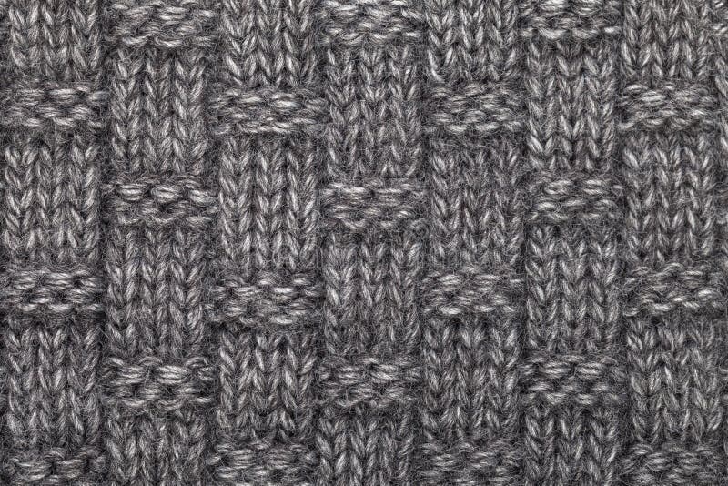 Knitted Melange Textile Pattern Stock Photo - Image of closeup, object ...