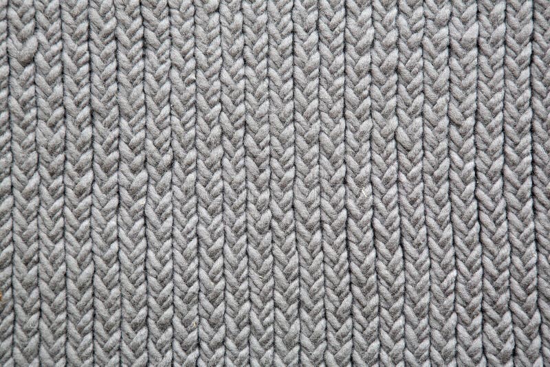 Grey Knitting Wool Texture for Pattern and Background Stock Photo ...