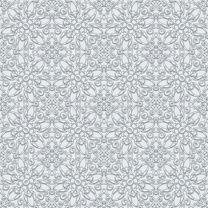 Grey lace pattern stock vector. Illustration of classic - 31794816