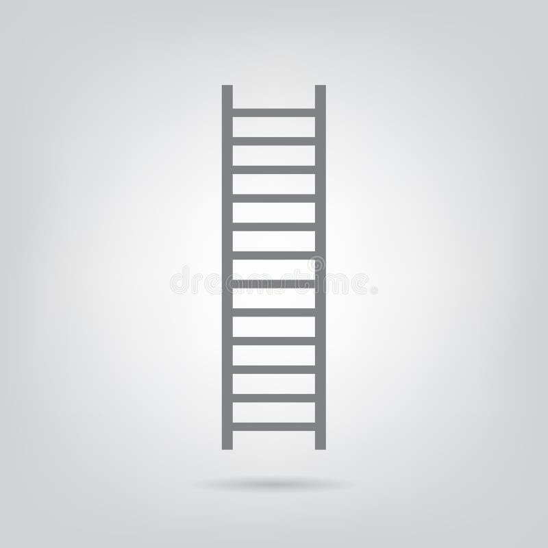 Grey ladder icon stock vector. Illustration of work - 152030392
