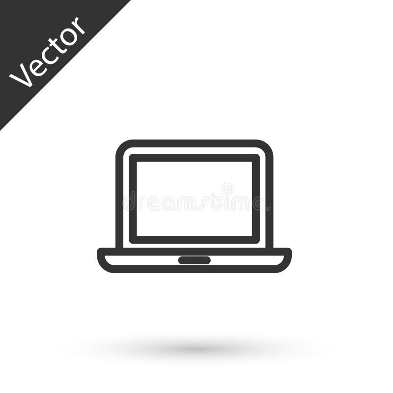 Open Laptop Grey Background Stock Illustrations – 772 Open Laptop Grey ...