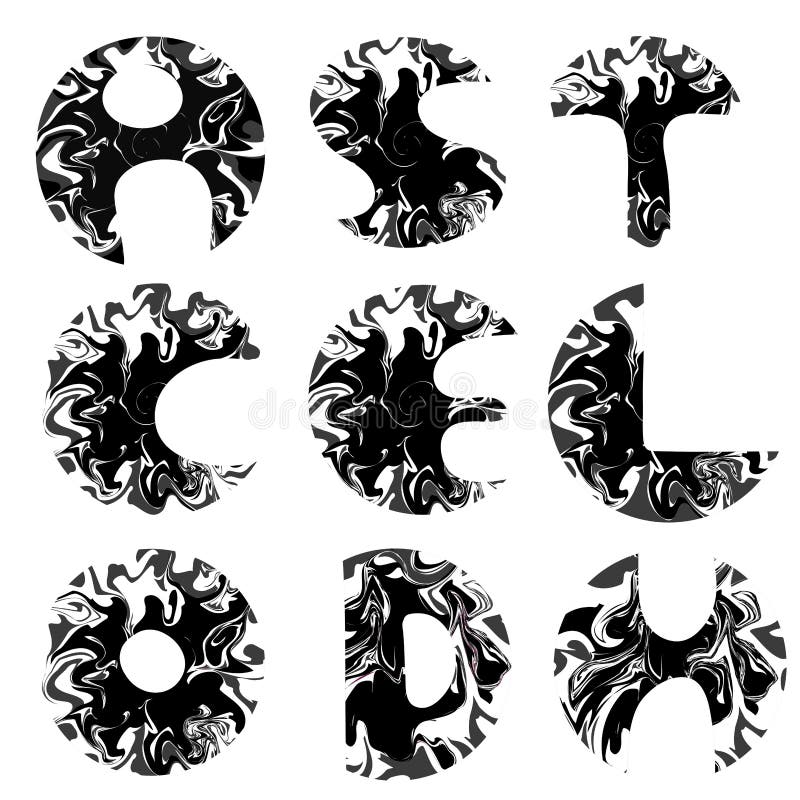 Grey Letters Seamless Pattern Stock Vector - Illustration of grammar ...