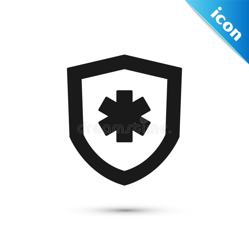 Grey Life Insurance Icon Isolated on White Background. Security, Safety ...
