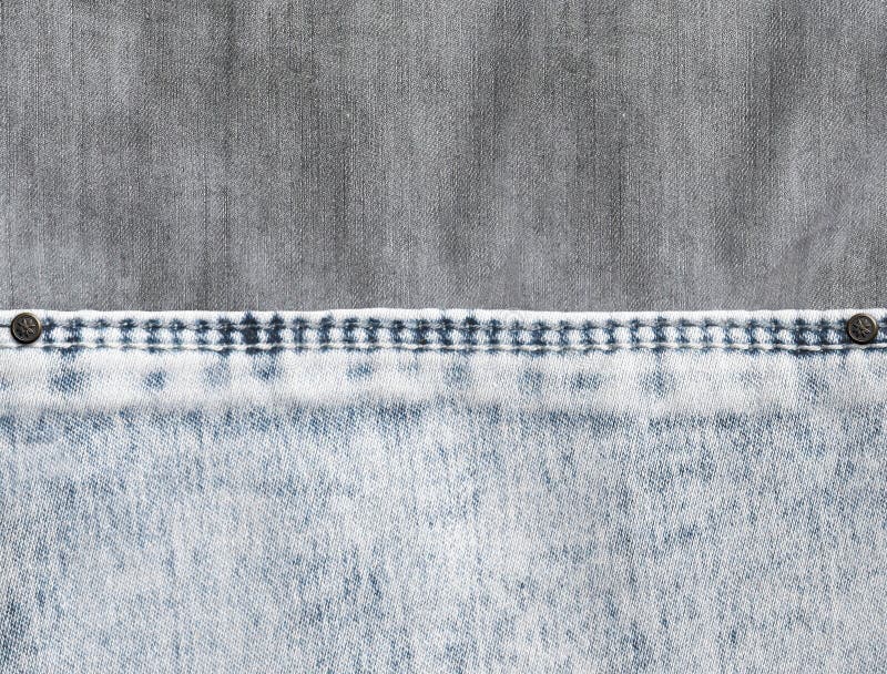 Grey and Light Grey Denim Background with a Red Seam. Light Gray Color ...