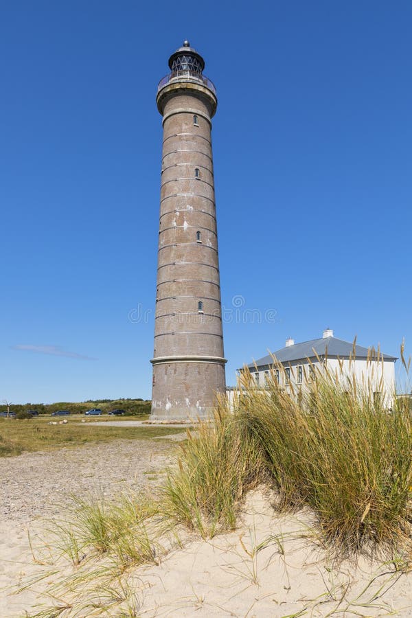 Lighthouse in Skagen in Denmark Stock Image - Image of sunny, northern ...