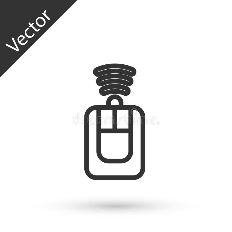 Grey Line Car Key With Remote Icon Isolated On White Background Car Key And Alarm System Stock