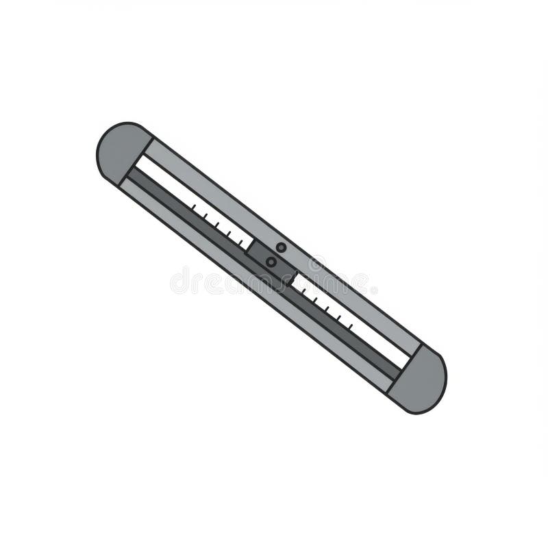 Grey Linear Measuring Tool Illustration Stock Illustration ...