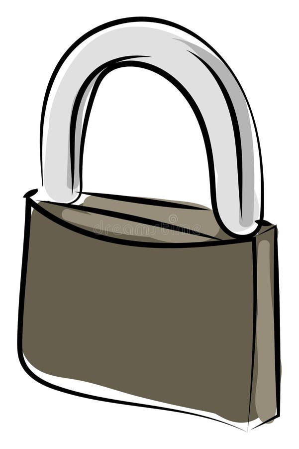 Lock, illustration, vector stock vector. Illustration of abstract ...