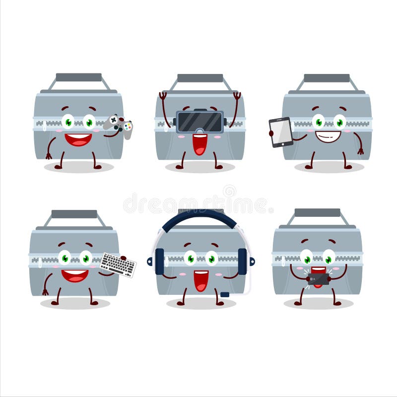 Lunch Box Cartoon Character with Love Cute Emoticon Stock Vector ...