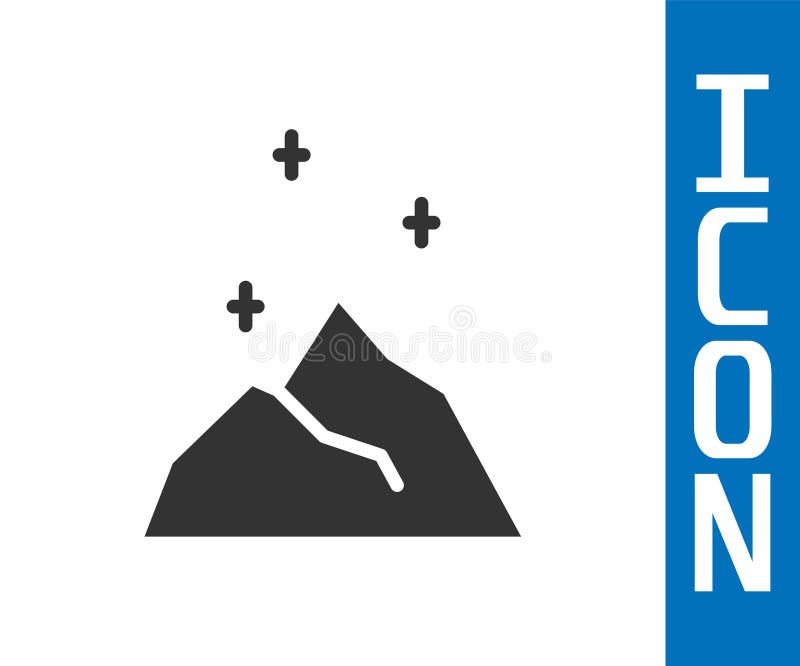 Grey Magic Powder Icon Isolated on White Background. Vector Stock ...