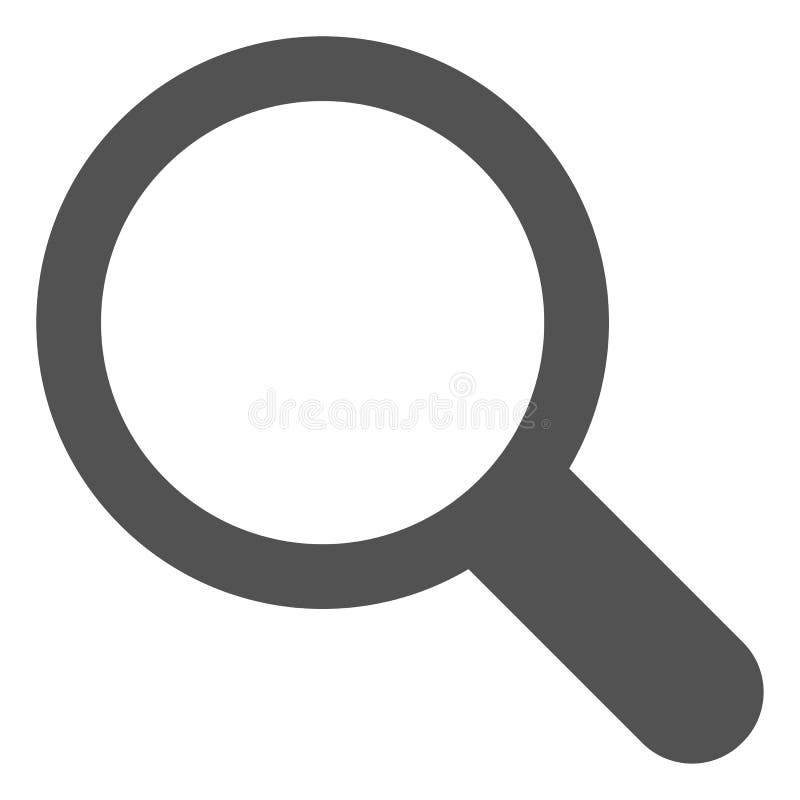 Grey magnifier, icon stock vector. Illustration of medicine - 259790280