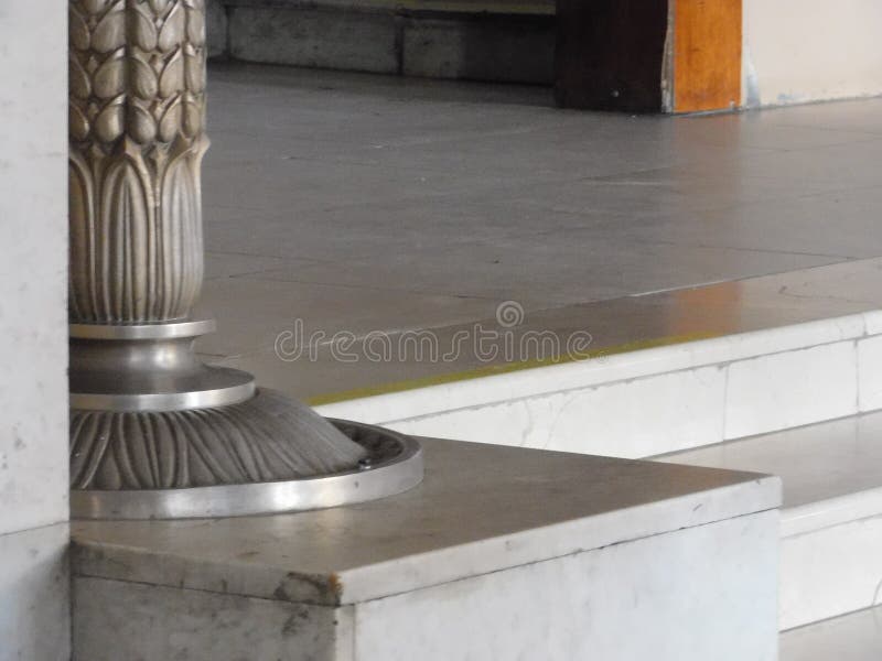 Stairs and columns stock photo. Image of gray, interior - 176487366