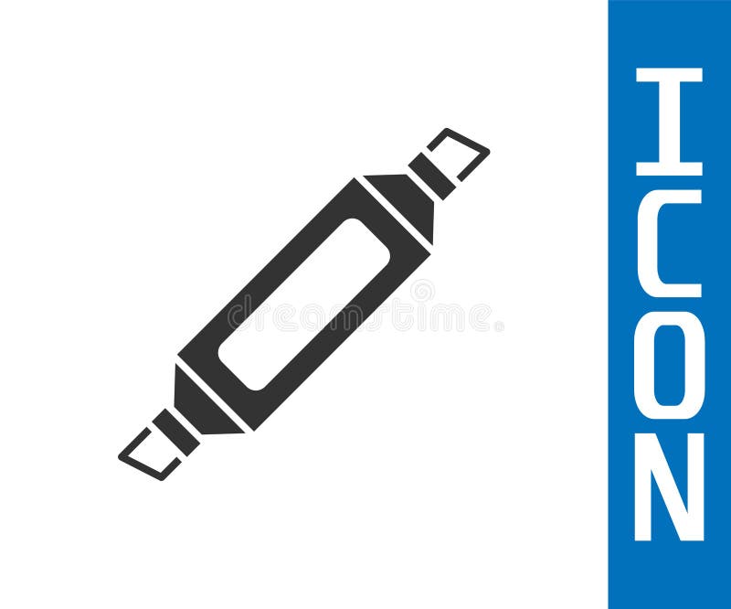 Grey Marker Pen Icon Isolated on White Background. Vector Stock Vector ...