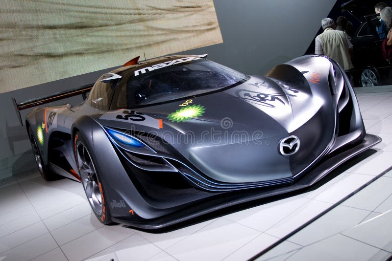 Grey Mazda Furai Concept Car Editorial Stock Image - Image of ...