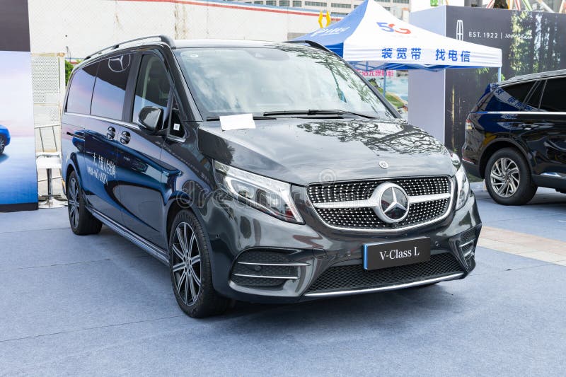 A Grey Mercedes-Benz V-Class L Car Editorial Stock Photo - Image of ...