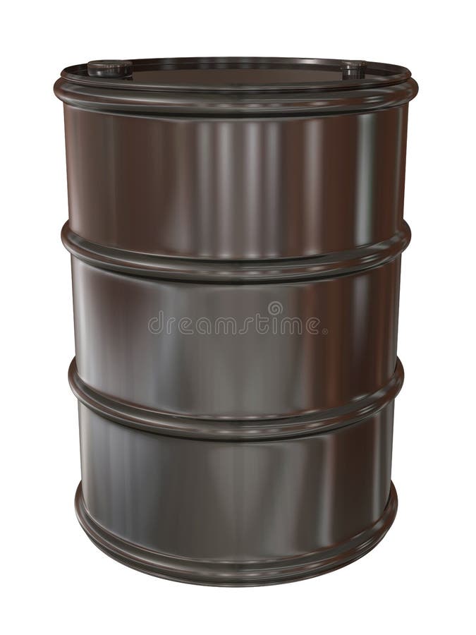 Grey metal barrel stock illustration. Illustration of metal - 53323144