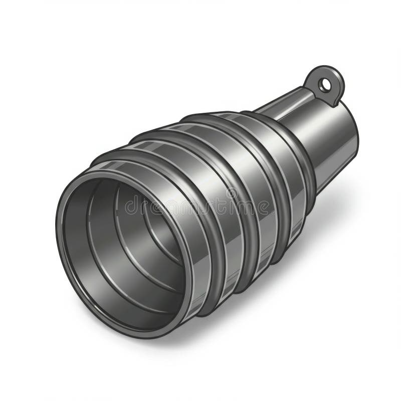 Grey Metal Industrial Part 3D Model Rendering Stock Illustration ...