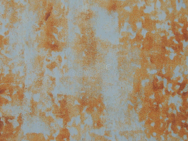Grey Metal with a Large Rusty Effect Stock Image - Image of background ...