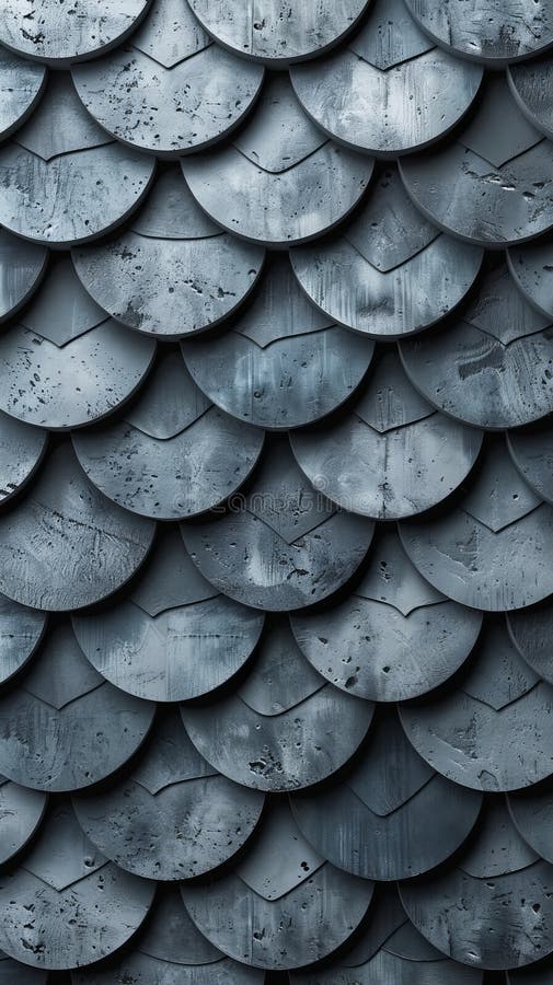 Grey Metallic Scale Pattern with Textured Surface, Abstract Background ...