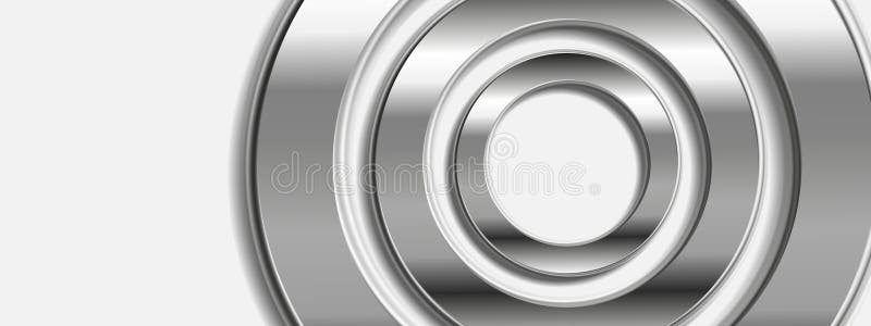 Grey Metallic Technology Geometric Circles Abstract Background Stock ...