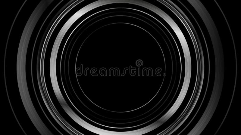 Grey Metallic Technology Geometric Circles Abstract Motion Background ...