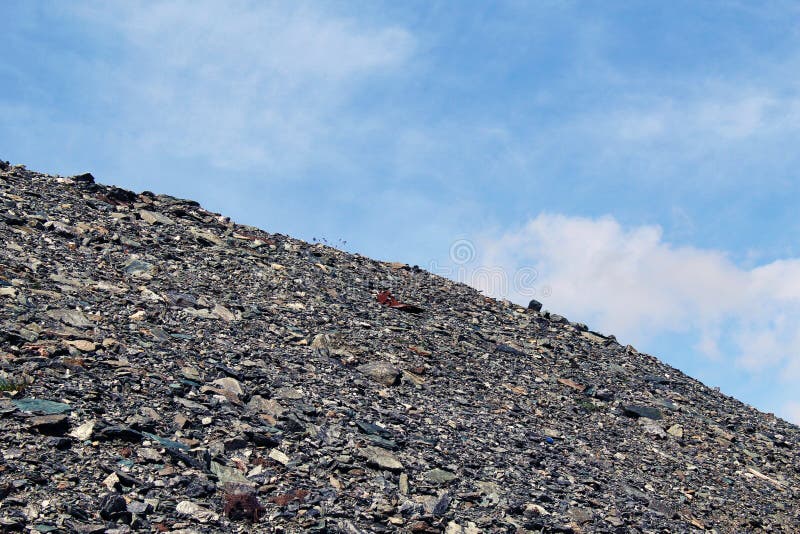 Grey Metamorphic Rocks Debris Stock Photo - Image of crushed, pile ...