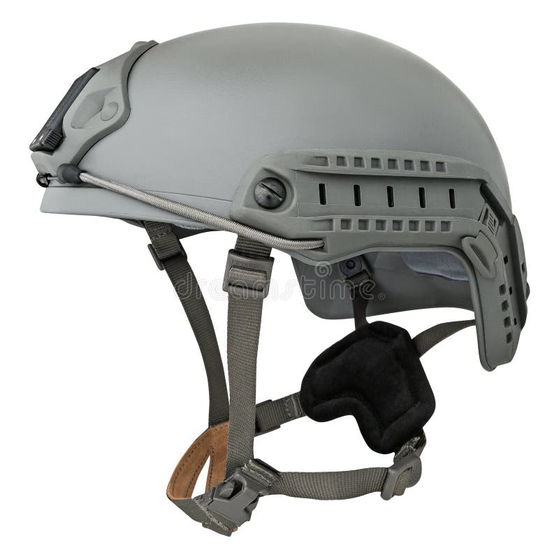 Grey military helmet stock photo. Image of safety, armor - 86826612