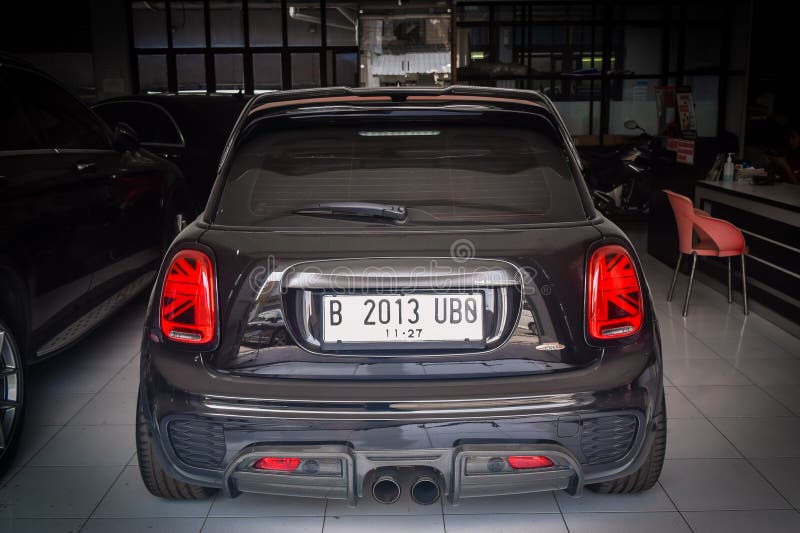 Grey Mini John Cooper Works Inside Garage Editorial Photo - Image of ...