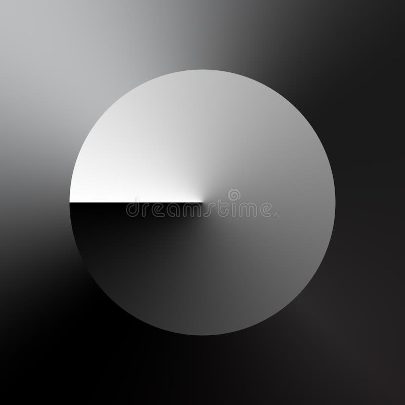 Circle Gradient Grey Pattern Background. Vector Stock Vector ...