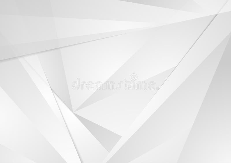 Grey Minimal Low Poly Abstract Tech Corporate Background Stock Vector ...
