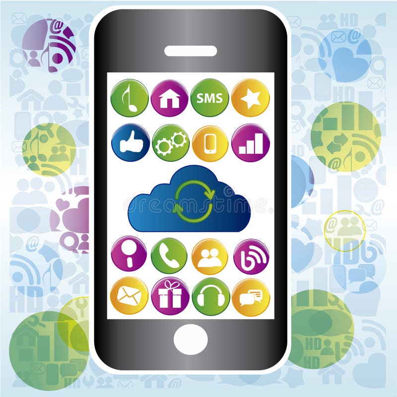 Grey mobile phone stock vector. Illustration of communicating - 34948839