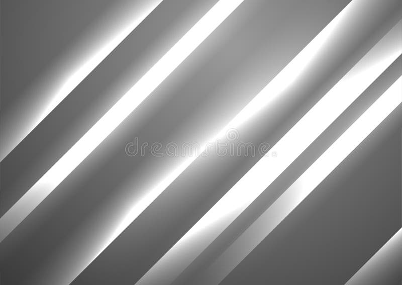 Grey Monochrome Glowing Abstract Geometric Background with Glossy ...