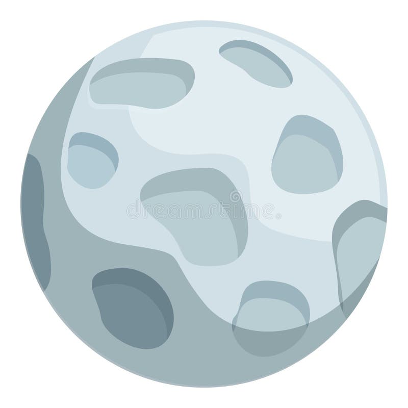 Grey Moon Surface with Craters is Illuminating in the Dark Space Stock ...