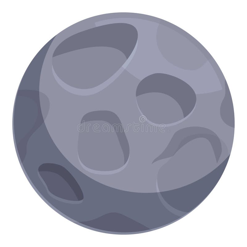 Grey Moon Surface with Craters Showing Astronomy Stock Illustration ...