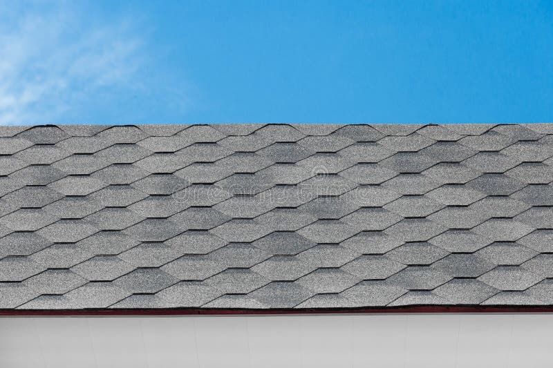 Grey Mosaic Tile Roof House Abstract Building Home Pattern Design ...