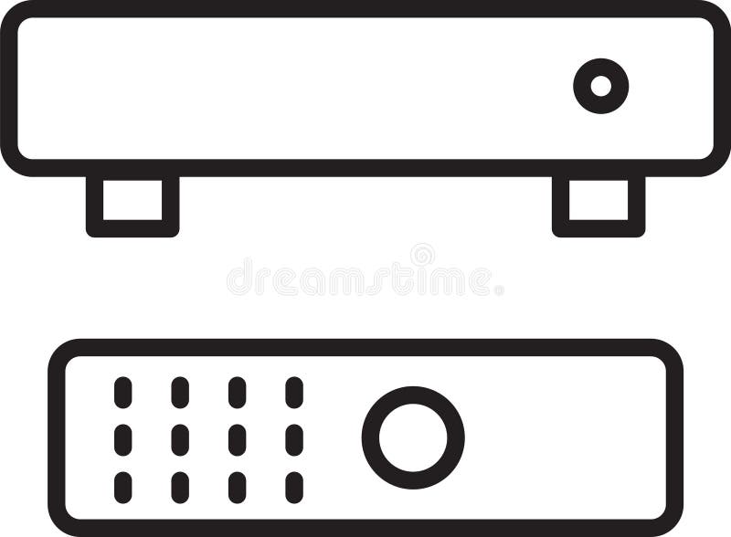 Grey Multimedia and TV Box Receiver and Player with Remote Controller ...