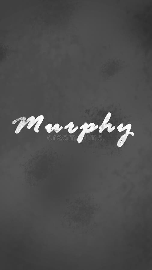 Grey Murphy Phone Wallpaper Stock Illustration - Illustration of grunge ...