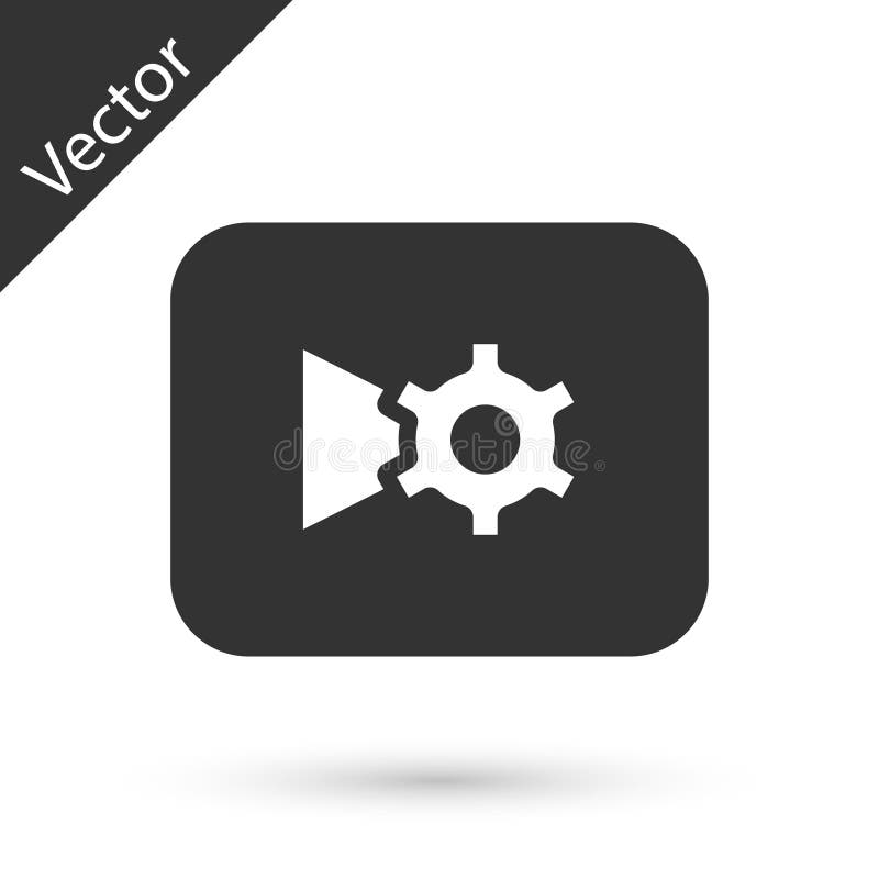 Settings web button stock vector. Illustration of button - 36411166