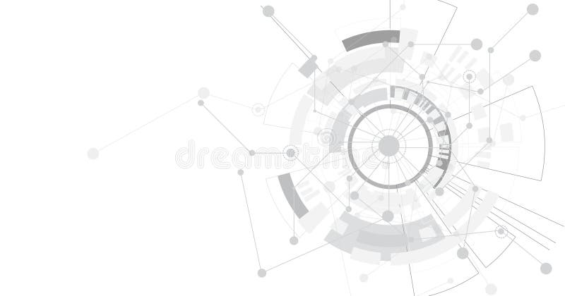 Grey Network on White Background Stock Vector - Illustration of science ...