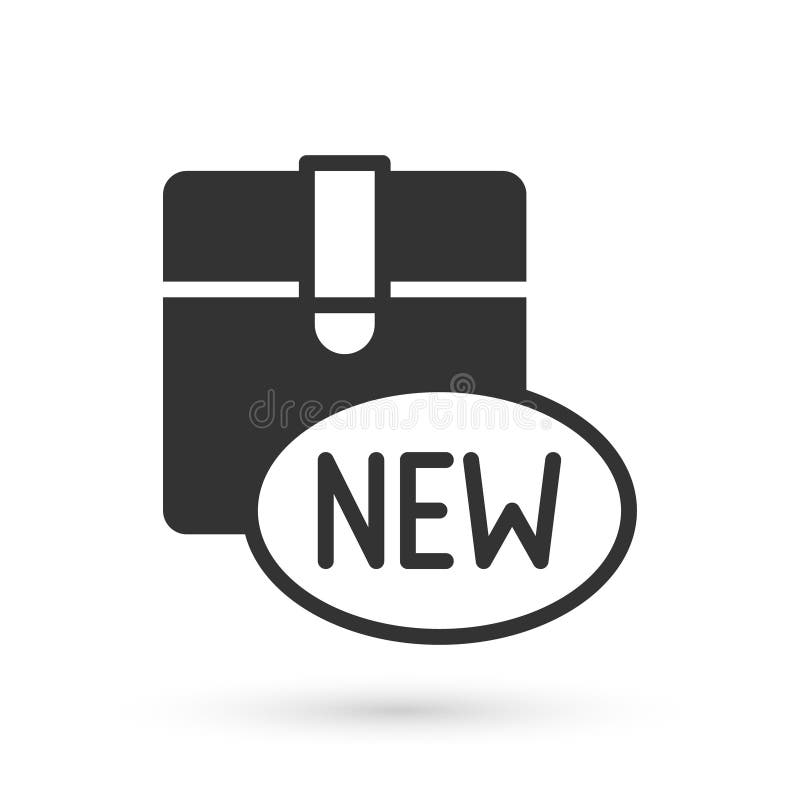 Grey New Collection Icon Isolated on White Background. Vector Stock ...