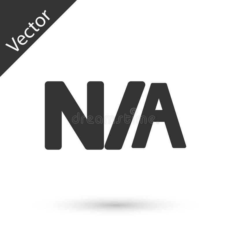 White Not Applicable Icon Isolated on Transparent Background. Vector ...